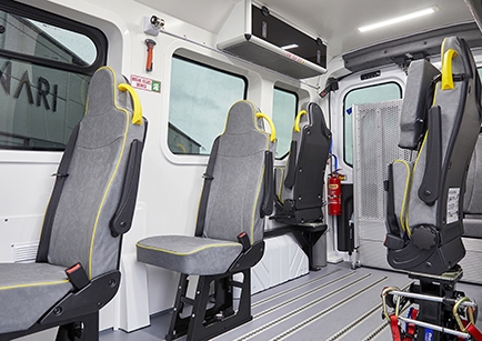 New Multipurpose Patient Transport Vehicle for Dawsongroup bus and coach
