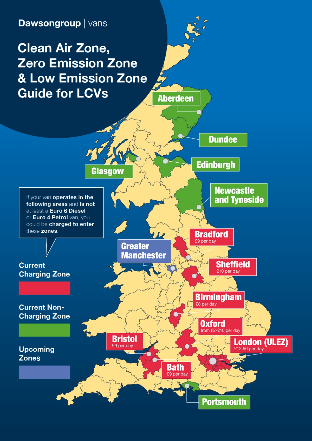 ULEZ and CAZ Guide for Van Operators | Dawsongroup