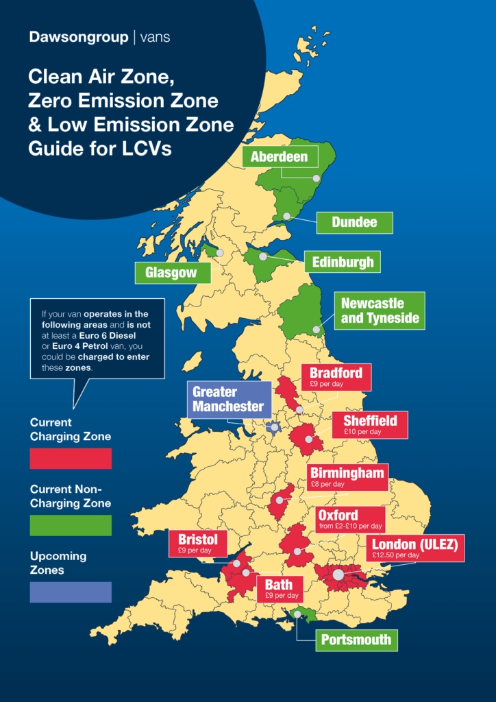 ULEZ and CAZ Guide for Van Operators | Dawsongroup
